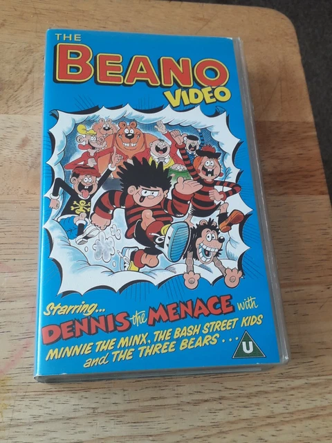 THE BEANO VIDEO Starring Dennis The Menace Pal Vhs Video Kids Children ...