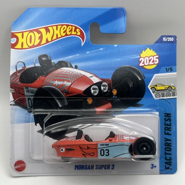 HOT WHEELS MORGAN Super 3 2025 - Factory Fresh (1/5) - New on Card - 15 ...