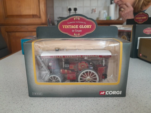 VINTAGE GLORY OF steam-Corgi 1/50 -80303 Garrett 4CD Showman's Tractor ...