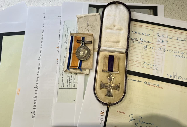 WW1 WW2 CORMACK family medals Military Cross Royal Scots Fusiliers RAF ...