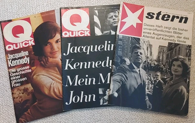 3 ZEITSCHRIFTEN ZUM Attentat auf John F. Kennedy, Stern und Quick EUR ...