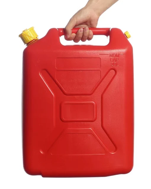 20L 5 GALLON Plastic Fuel Gasoline Petrol Diesel Water Jerry Can Tank ...