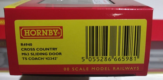 HORNBY RAILWAYS OO GAUGE R4940 CROSS COUNTRY Mk.3 SLIDING DOOR TS COACH ...