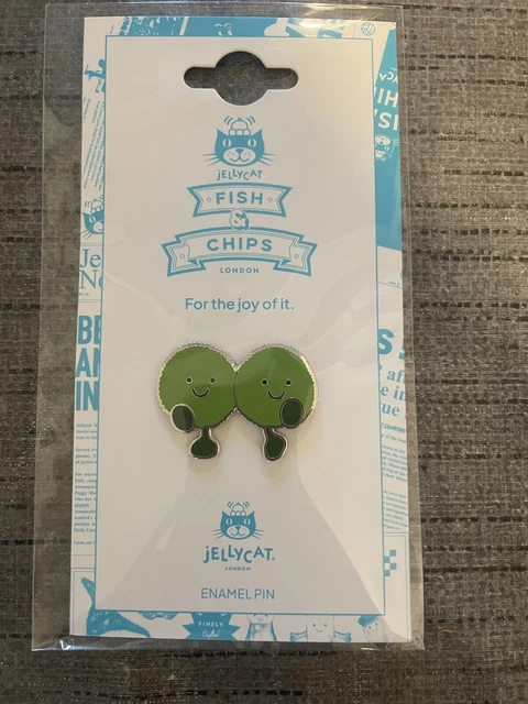 JELLYCAT FISH AND Chips Dot And Peggy Mushy Peas pin Selfridges ...