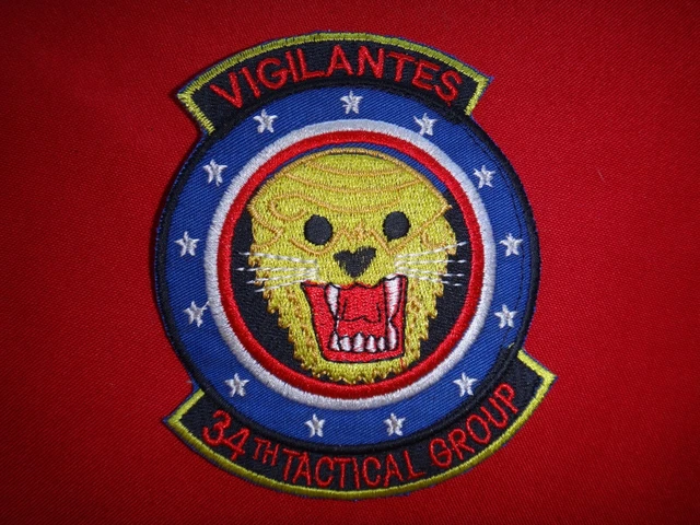 VIETNAM WAR PATCH US Air Force 34th TACTICAL Group VIGILANTES £12.31 ...
