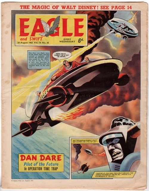 EAGLE & SWIFT vol 14 #34, 24th August 1963. VG. Dan Dare. £3.49 ...