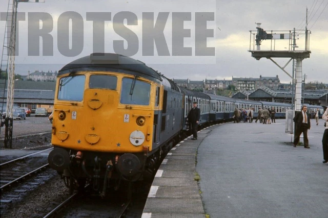 35MM SLIDE BR British Rail Diesel Loco Class 26 26041 Inverness 1974 ...