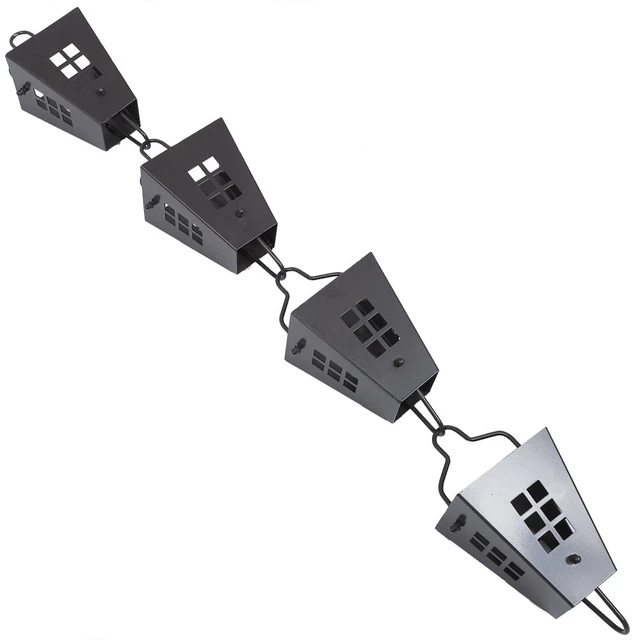 EAVES DRAINAGE RAIN Chain Rain Chain Downspouts Spout Vintage £40.75 ...