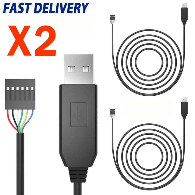 2PCS 1M FTDI FT232RL USB to Serial Adapter Module USB to TTL RS232 ...