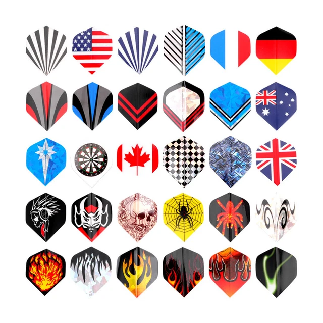 DART FLIGHTS STANDARD Shape: 90Pcs Professional Replacement Tails for ...