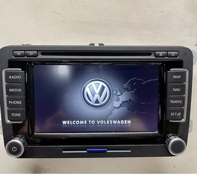 ORIGINAL VW RNS 510 LED Autoradio DVD SD Navigation 1T0035680R + Code ...