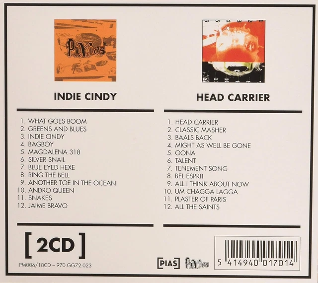 PIXIES INDIE CINDY / Head Carrier (CD) EUR 22,41 - PicClick FR