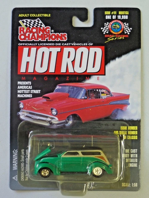 RACING CHAMPIONS HOT Rod Magazine Boxotica Issue #111 vert moulé sous ... RACING CHAMPIONS HOT Rod Magazine Boxotica Issue #111 vert moulé sous ...