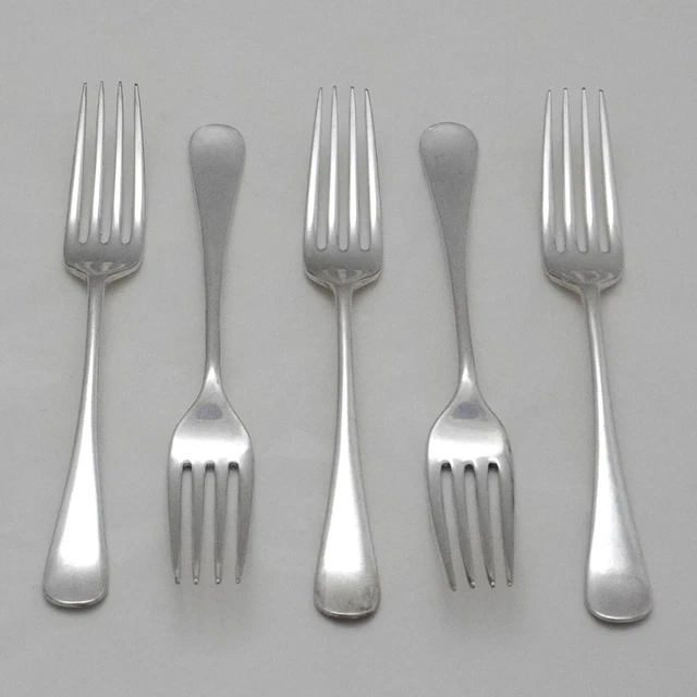 Old English Design Mappin And Webb Silver Service Cutlery Five Table
