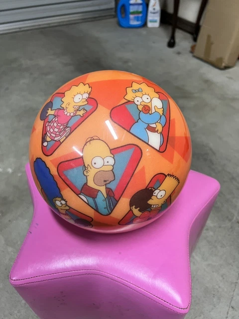 THE SIMPSONS BRUNSWICK Bowling Ball 8lbs 11oz 2004 Made in USA Homer ...