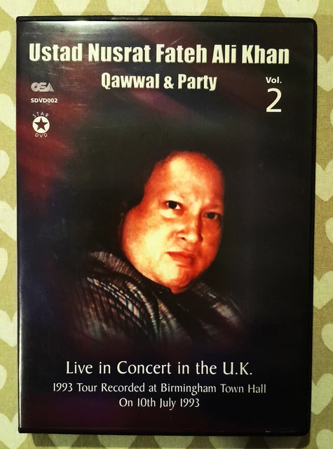 USTAD NUSRAT FATEH ALI KHAN Qawwal & Party Vol. 2 (2003) Concert 1993 ...