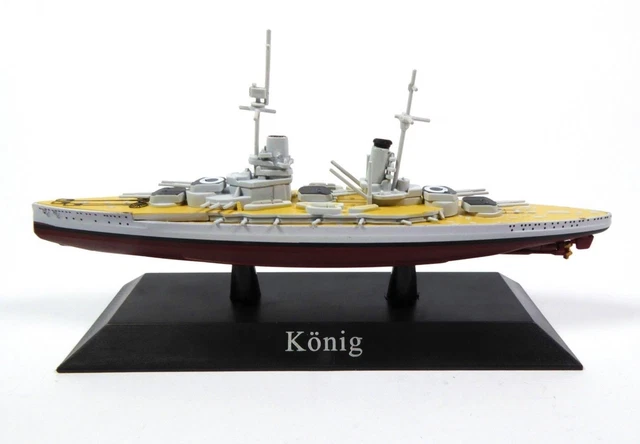 GERMAN SMS KOENIG Light Cruiser 1913 KS18 Deagostini 1/1250 New in a ...
