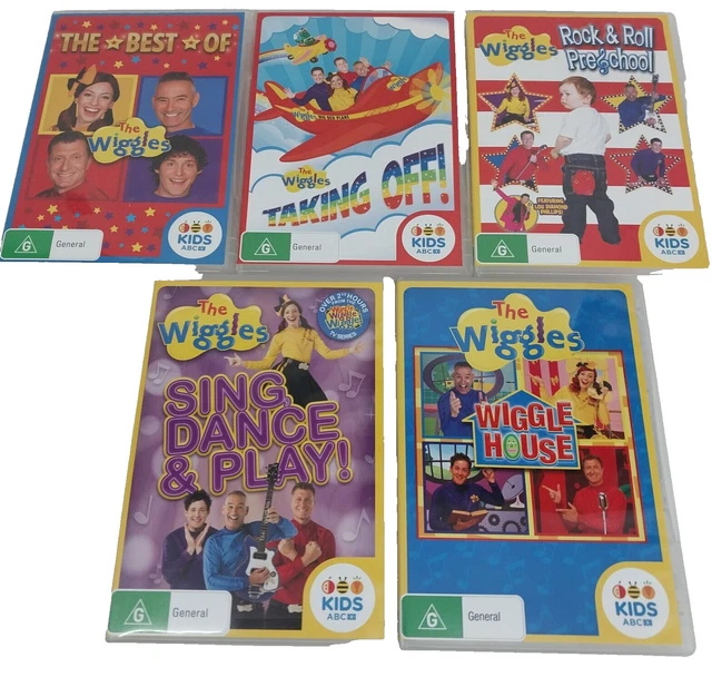 THE WIGGLES 5 DVD Bulk Bundle ABC Kids Sing Dance Play House Taking Off ...