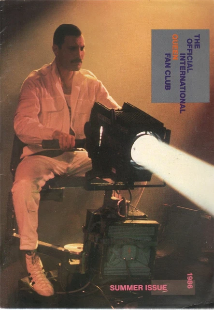 QUEEN OFFICIAL INTERNATIONAL Queen Fan Club Summer 1986 fanzine UK 1986 ...