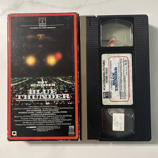 BLUE THUNDER (VHS, 1989) Roy Scheider Daniel Stern, Oates ~ BUY 2 GET 1 ...