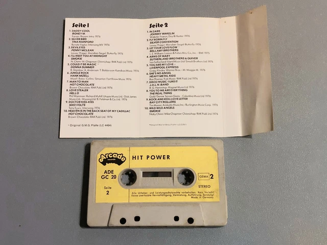 HIT POWER & ARCADE-Sampler von 1976 !!! ", MC tape Kassette EUR 8,50 ...
