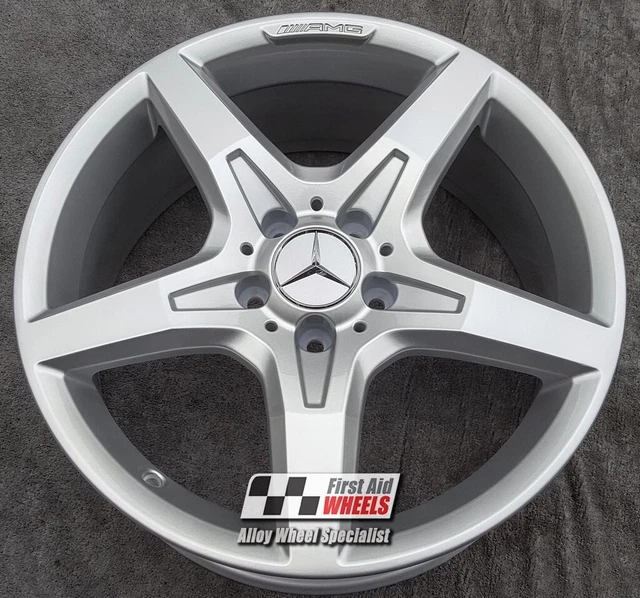 MERCEDES SLK R172 1X 18" Genuine Amg 5 Spoke Silver Rear Alloy Wheel ...