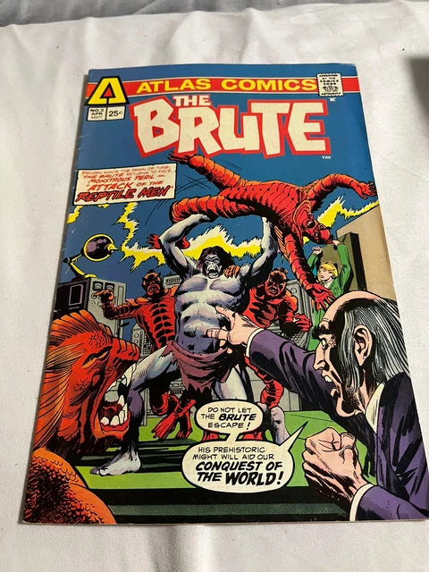VINTAGE 1975 ATLAS Comic The Brute Ft Attack Of The Reptile Man! Good Condition $3.25 - PicClick CA