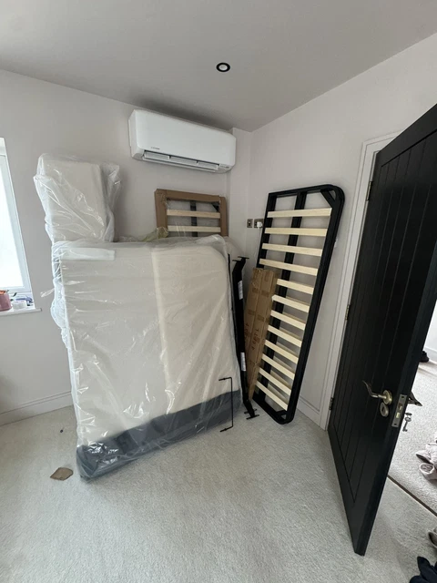 OTTOMAN STORAGE GAS Lift panel Bed Frame Upholstered Double £104.70 ...