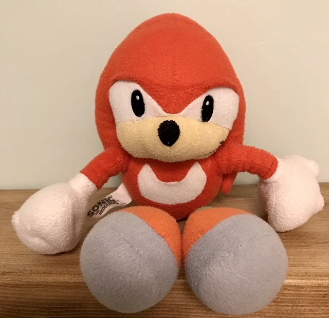 KNUCKLES SONIC THE Hedgehog Soft Toy Plush 11” Sega Video Game Rare £6. ...