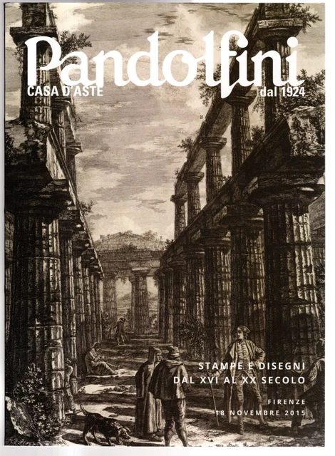 PANDOLFINI. FIRENZE. STAMPE E Disegni Dal Xvi Al... Catalogo Asta 18 ...