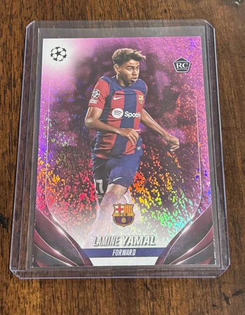 2023-24 TOPPS UEFA Lamine Yamal RC Rosa Sparkle FC Barcelona EUR 22,46 ...