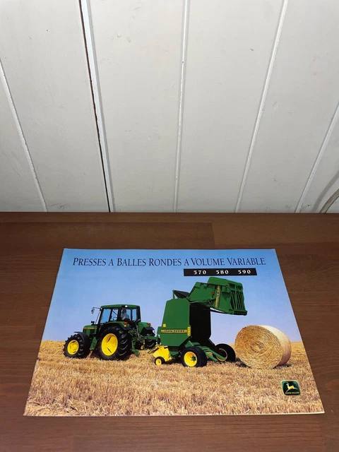 BROCHURE PROSPEKT PROSPECTUS PRESSE JOHN DEERE 580/590 tracteur-tractor-fendt-ih EUR 4,99 ...