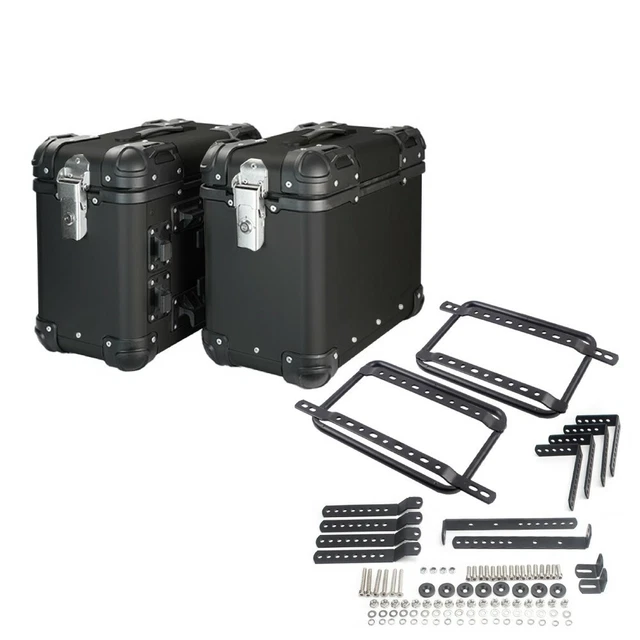 VALISES LATERALES ALUMINIUM XSX75 pour Yamaha TDM 900 / 850 + supports noir EUR 539,99 - PicClick FR