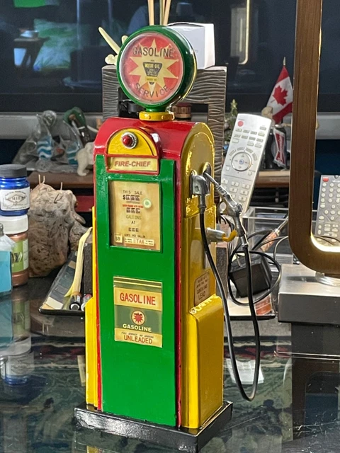 MONEY BOX Gas Station Pump 14" Inches Tall Read All Info. Before To Buy ...