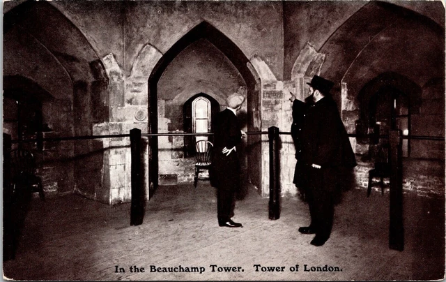 LONDON ENGLAND TOWER Of London Beauchamp Tower Interior Sepia BW ...