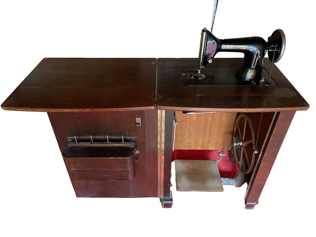 SCHRANK NÄHMASCHINE HOLZ Phoenix Singer Pfaff Anker usw. Modelle Gut ...