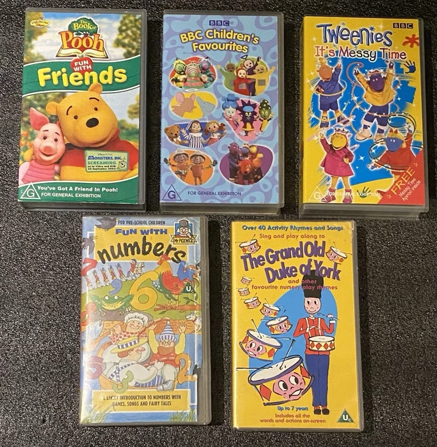 VARIOUS KIDS VHS video tapes(Australian Cassettes) Winnie The Pooh ...