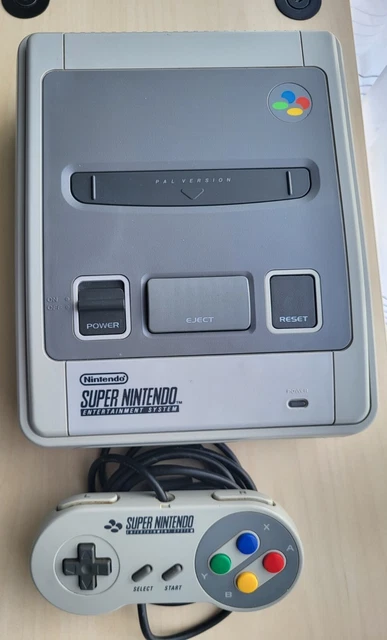 SUPER NINTENDO SNES Console With Controller And Cables - PAL - Tested £ ...