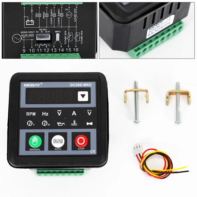 DC20D MKII GENSET Controller Module Control Panel for Engine or ...