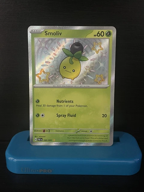 SMOLIV SHINY RARE #102/091 2024 Paldean Fates Pokemon Card $10.00 ...