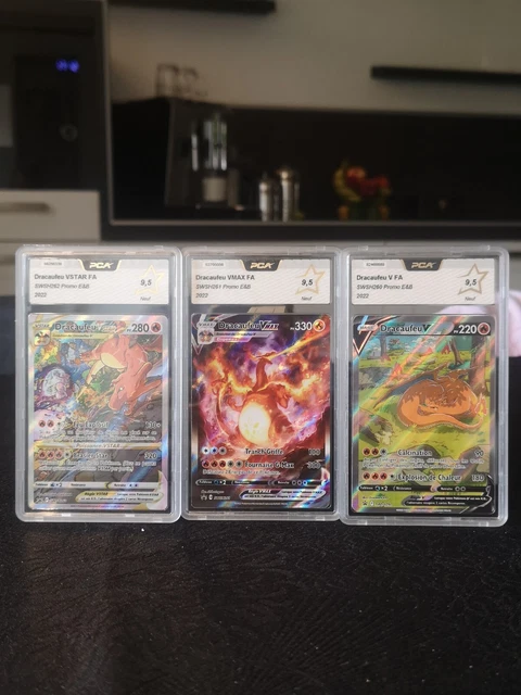 CARTE POKEMON TRIO DRACAUFEU Promo swsh 260 / 261 /262 PCA 9,5 Neuf EUR ... CARTE POKEMON TRIO DRACAUFEU Promo swsh 260 / 261 /262 PCA 9,5 Neuf EUR ...