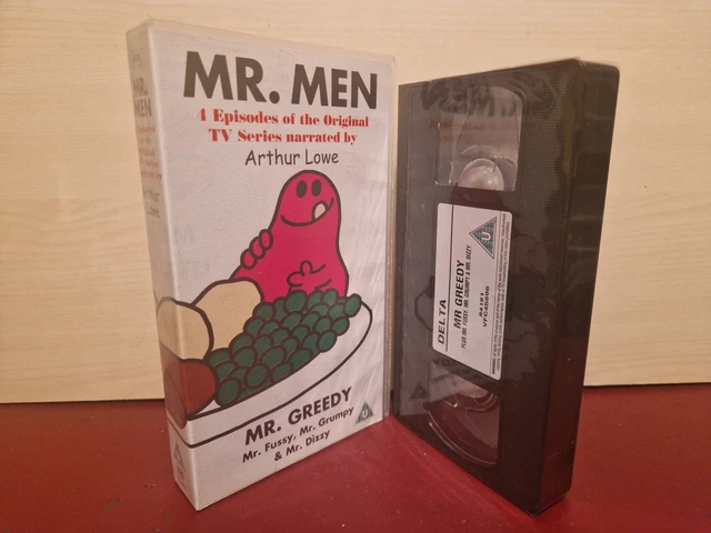 MR MEN - Mr Greedy, Fussy, Grumpy, Dizzy - VHS Video Tape - NEW SEALED ...