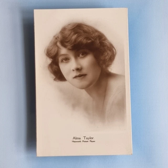 HEPWORTH PICTURE ACTRESS Postcard C1915 Real Photo UK Silent Movies ...