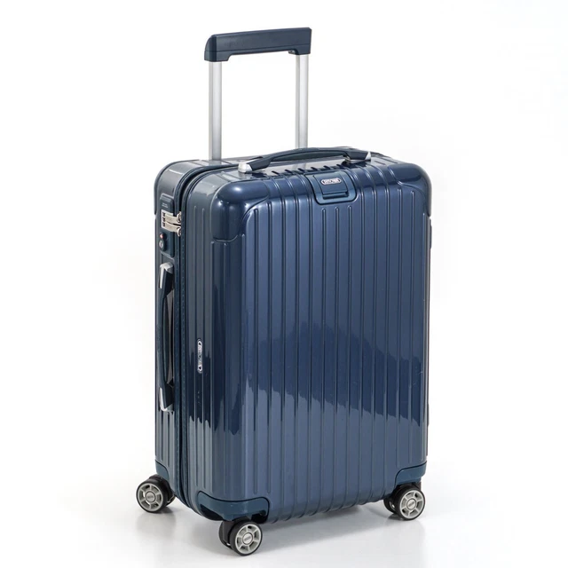 RIMOWA SALSA DELUXE 37L Cabin Spinner TSA Carry On Blue Polycarbonate ...