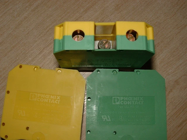 PHOENIX DIN RAIL earth Terminal Blocks USLKG-50 0443049 for 50mm CSA ...