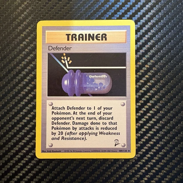 TRAINER 109/130 DEFENDER Pokémon TCG Pokémon Card (MYREF#3) £0.99 ...