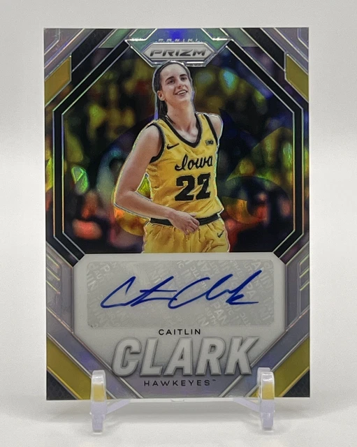 2024 CAITLIN CLARK Collection Silver Prizm Autograph #CC Iowa Hawkeyes ...