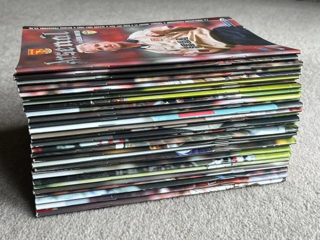 FULL SET OF 30 2001/2002 Arsenal FC Home Match Programmes, DOUBLE WIN ...