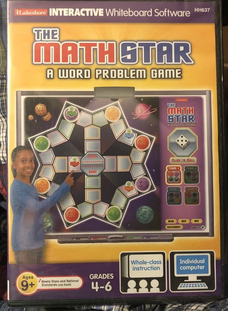 THE MATH STAR A World Problem Game by Lakeshore Interactive Whiteboard ...
