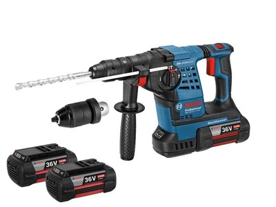 BOSCH PROFESSIONAL GBH36VF-LI PLUS 36v SDS Hammer Drill 3 x 4.0ah ...
